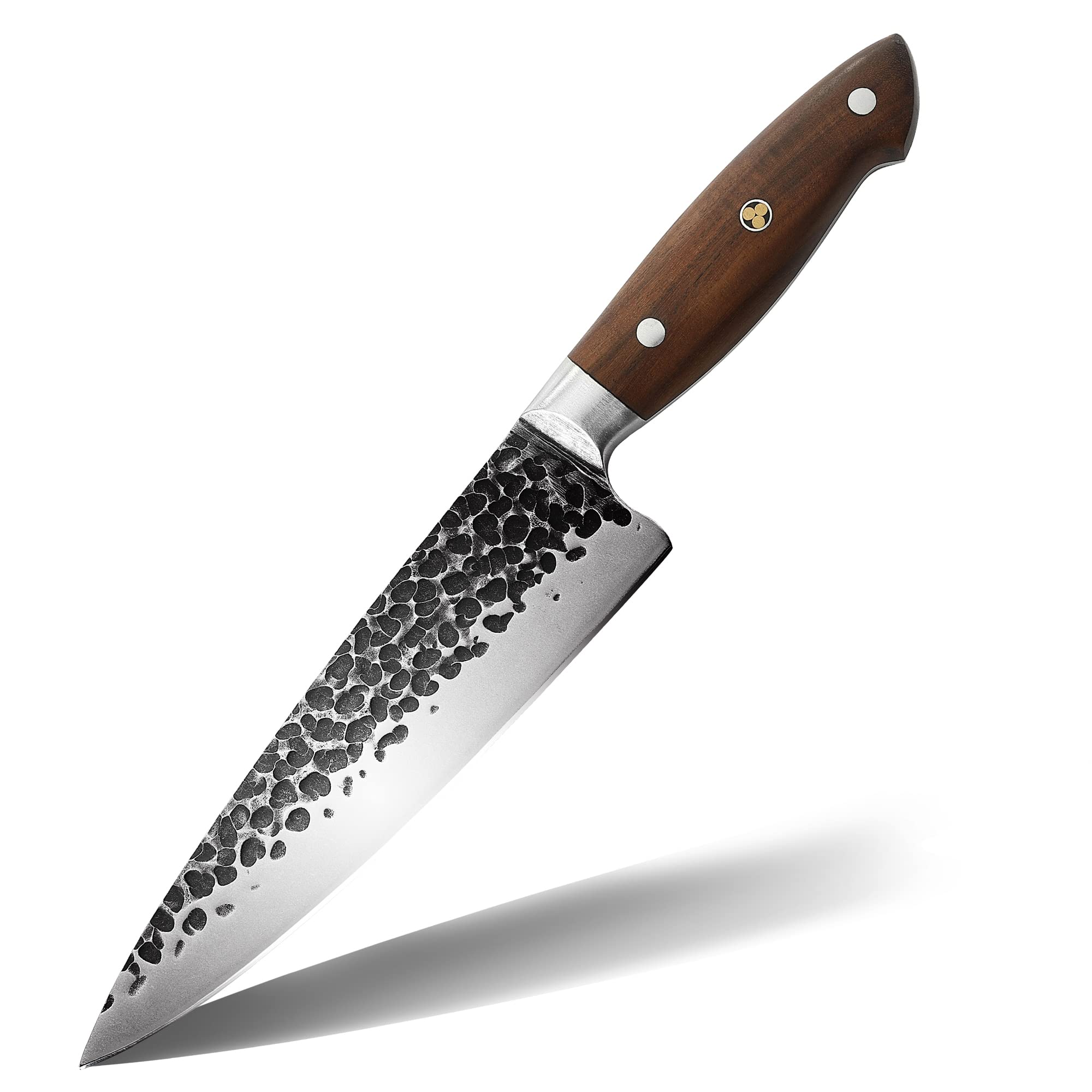 BearxBee Chef Knife Steak Knife,Comfortable Wooden Handle,High Carbon Stainless Steel 8 inch Stable Durable Knife for Kitchen,Chef,Cooking