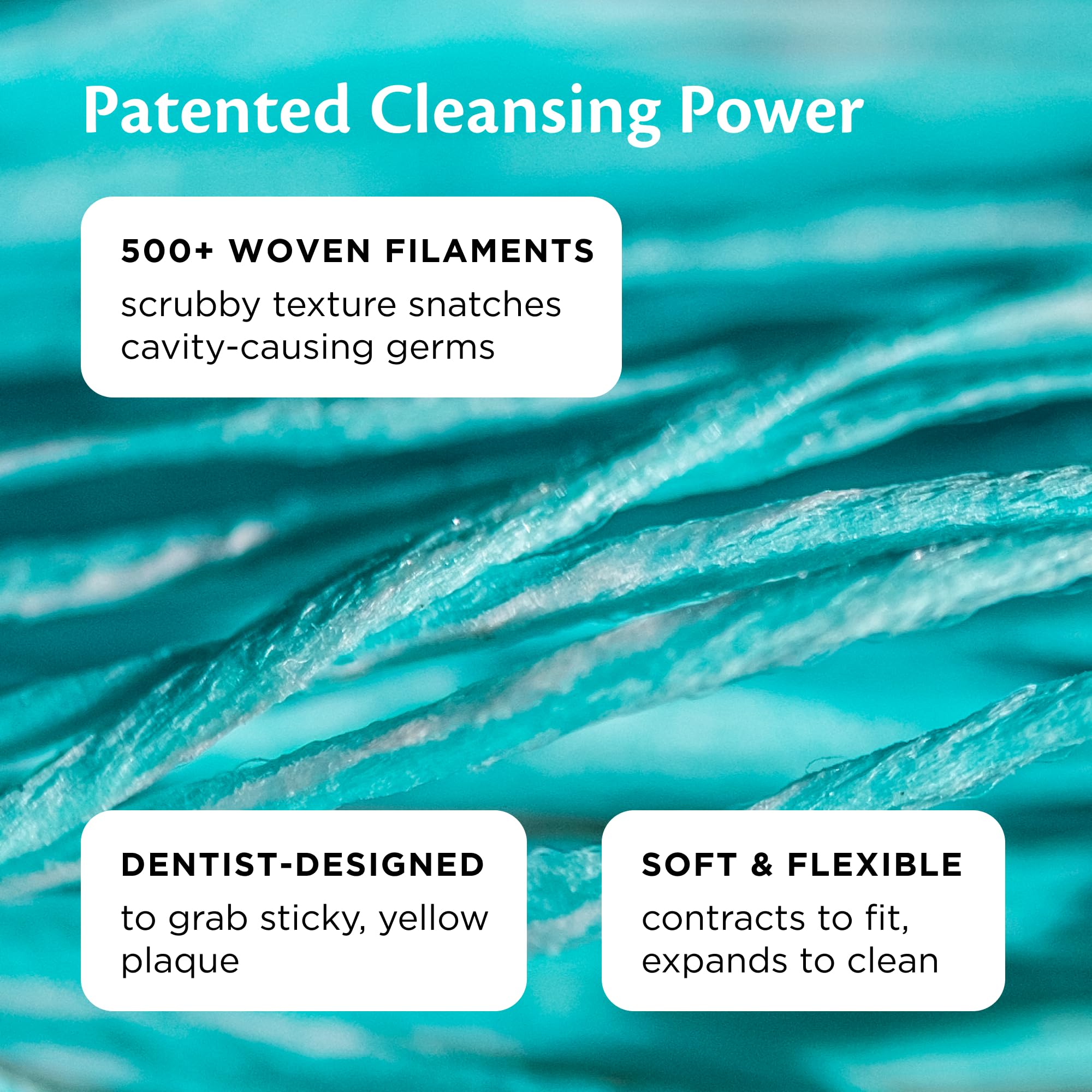 Cocofloss Woven Dental Floss, Dentist-Designed Oral Care, Mint, Waxed, Expanding, Vegan, Kid-Friendly Floss, 1 Spool with Dispenser and 1 Refill (2 x 33 yd)