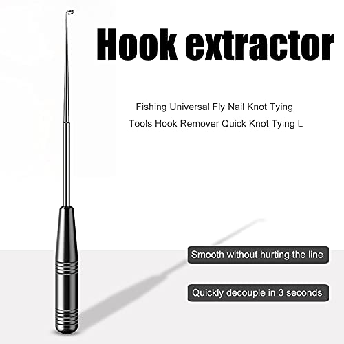Awakingdemi 2pcs Stainless Steel Fishing Hook Extractor Fish Hook Quick Removal Device Tools Portable Fish Hooks Detacher Remover Fishing Accessories