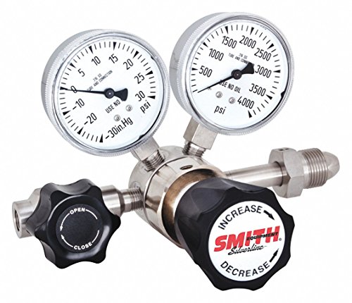 MILLER ELECTRIC Corrosive, Specialty Gas Regulator, CGA-330, Single Stage, Stainless Steel, 0 to 250 psi