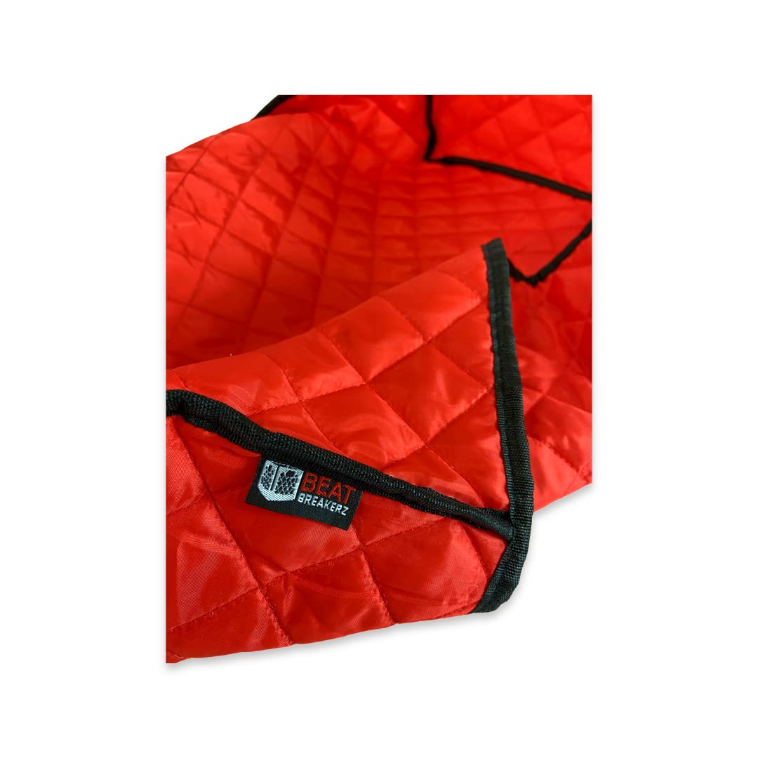 Beat Breakerz - Double Quilted Turntable Dust Cover Red, Fits Technics SL1200/SL1210 Pioneer PLX 1000 & More!