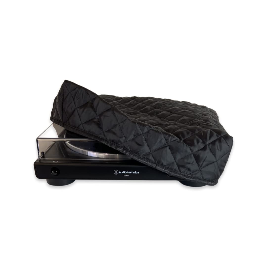 Beat Breakerz - Double Quilted Turntable Dust Cover Black, Fits Audio-Technica ATLP60X