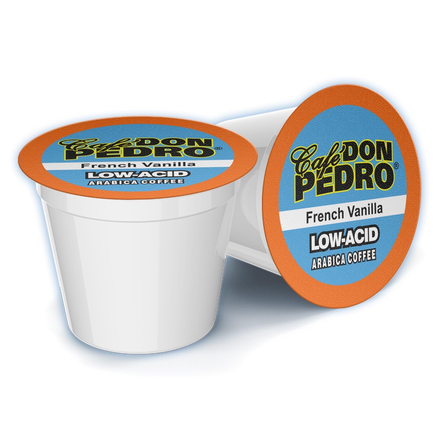 Cafe Don Pedro Variety Pack Arabica Low Acid Coffee Pods - Compatible with Keurig K-cup Coffee Maker, 6 different flavors, 100% Arabica, Battles Heartburn, Acidic Reflux, 72 count