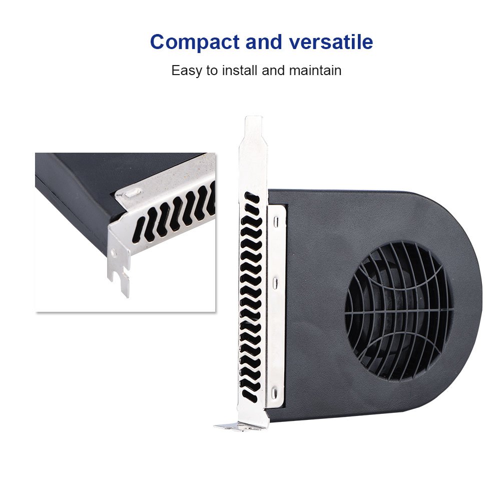 Bewinner Cooling Fan for Cooling Video Cards Mini System PCI Slot Blower CPU Case DC Cooling Fan New Cooling Fans PCI for Computer