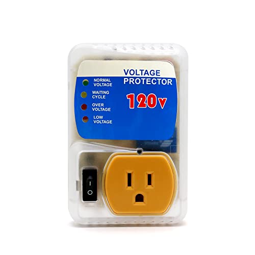 BSEED Surge Protector, Surge Protector Outlet for Home Appliances, Power Surge Protector Suit for Refrigerator, TV, Computer and Freezer, Adjustable Voltage Regulator, 120V, 15A, 1800Watts, 1 Pack
