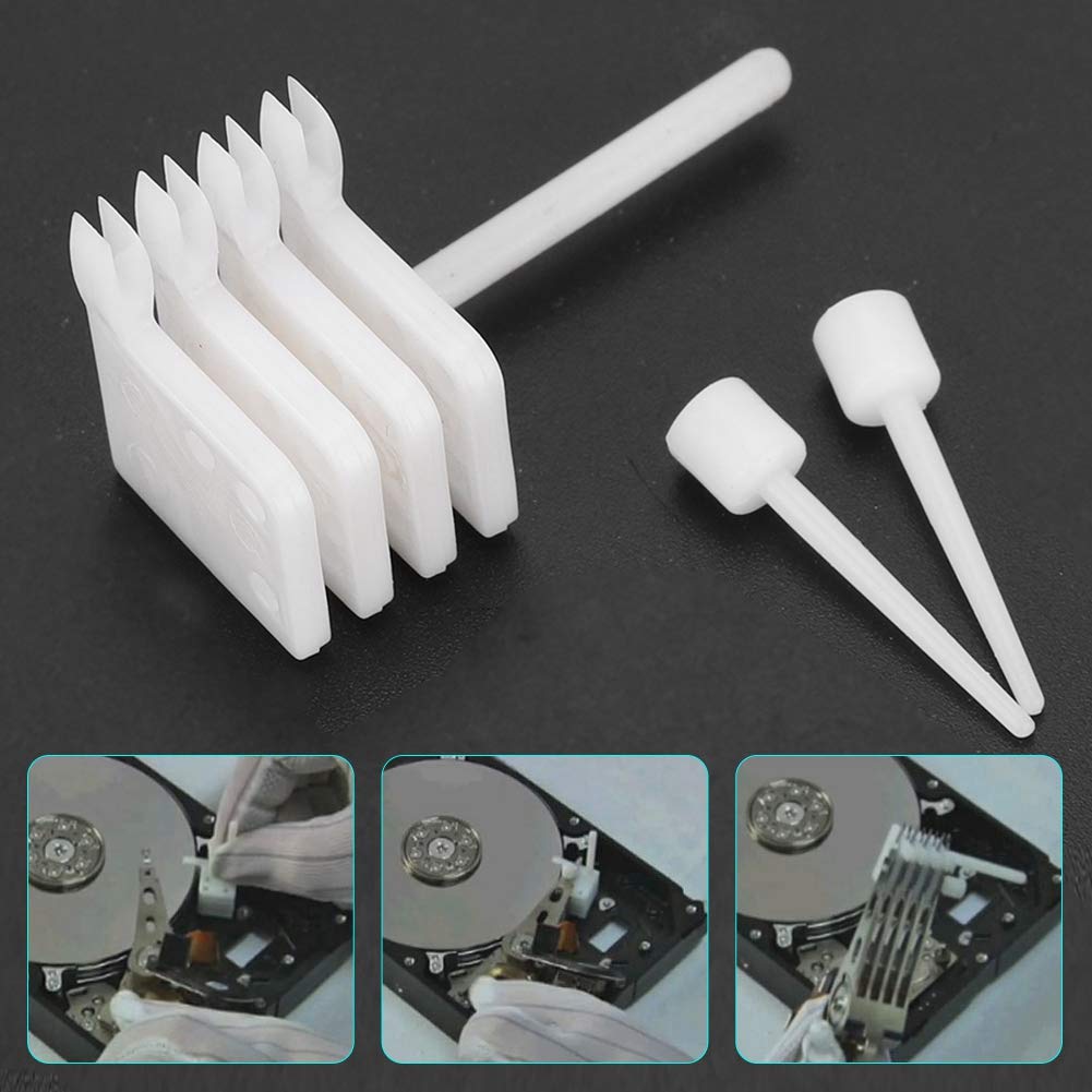 Bewinner HDD Head Comb Tool Kit, Hard Disk Head Tool, Hard Disk Repair Tool Set with Head Comb / 10 Finger Pods for Digital Hard Drives