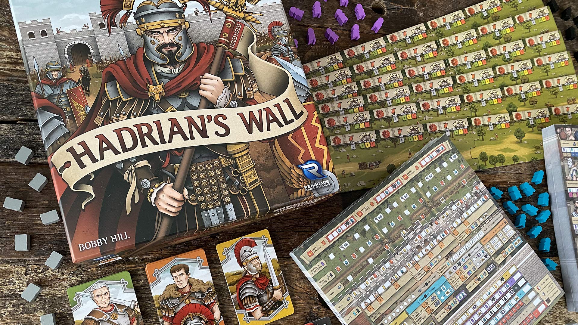 Renegade Game Studios: Hadrian's Wall, Strategy Board Game, 60 Minute Play Time, 1 to 6 Players, For Ages 12 and up