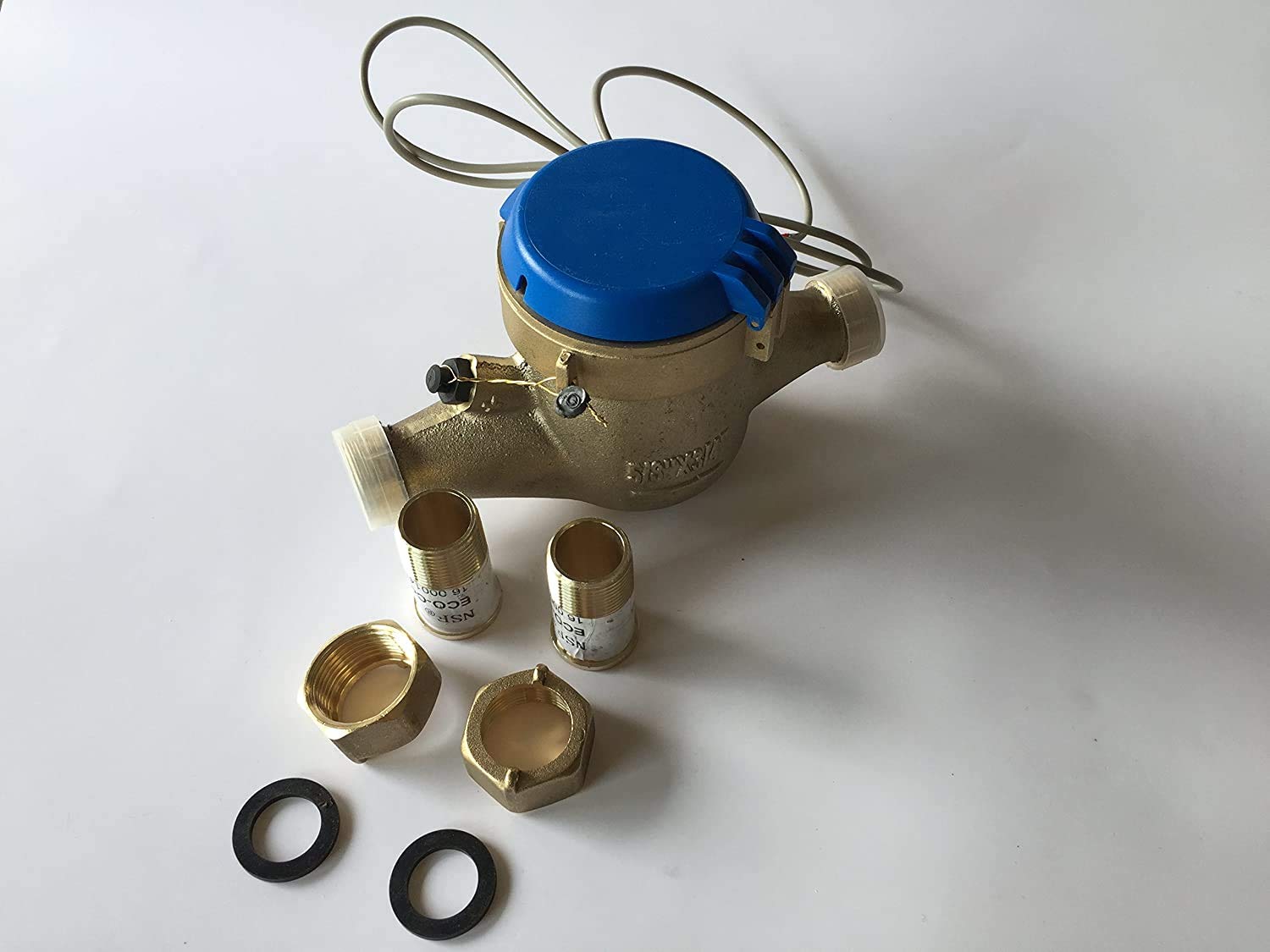 DAE MJ-75 Non Lead Potable Water Meter, 3/4" NPT Couplings, Pulse Output, Gallon