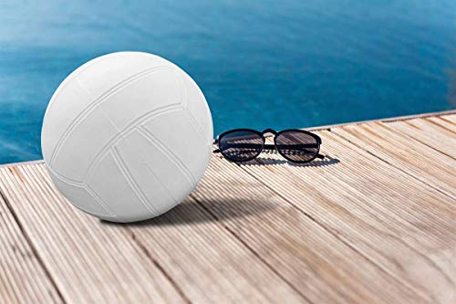 Botabee Water Volleyball - Standard Size Pool Ball for Dunnrite, Intex, Swimways Sets (White, 7.87 inch, 10 Ounces)