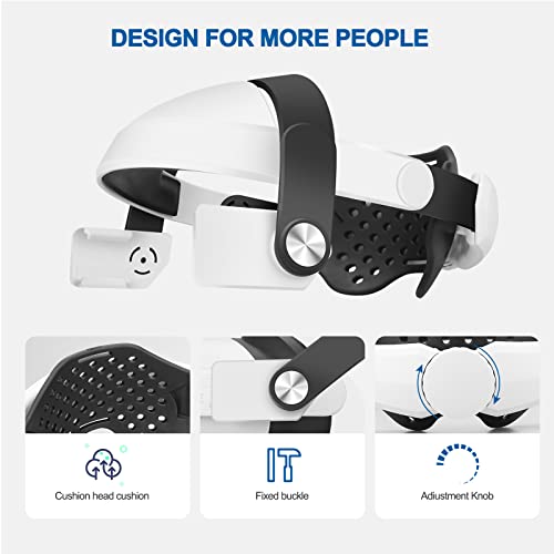 Eyglo M3 Head Strap for Oculus Quest 2 Balance Weight,Travel Carrying Case for Meta Quest 2 Compatible with M2 Head Strap,Elite Strap and Accessories (2-in 1 Gray)
