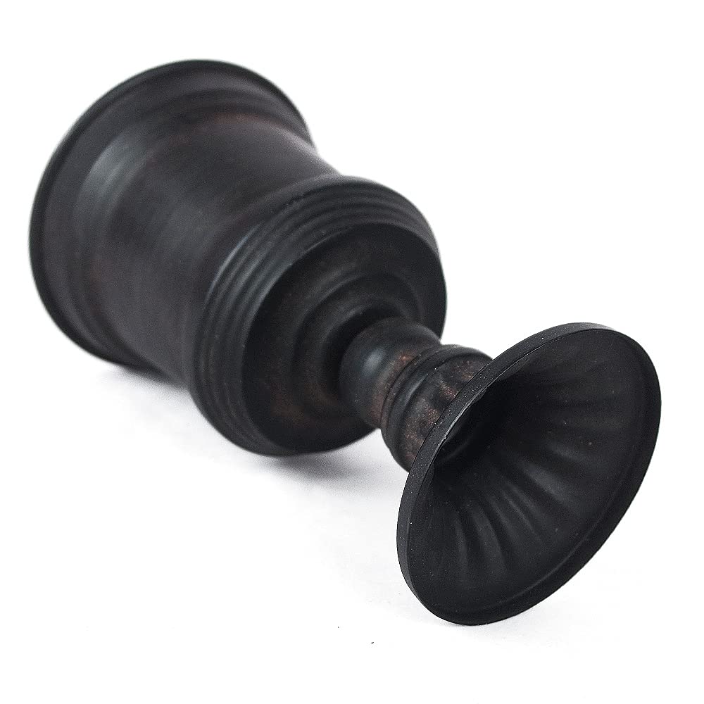 WEIDUOFUN Antique Display Urn Planter Pedestal Vase Rustic Classic Urn Planter Vase for Wedding Home Cafe Decoration -7.87”Tall and 3.54” Diameter