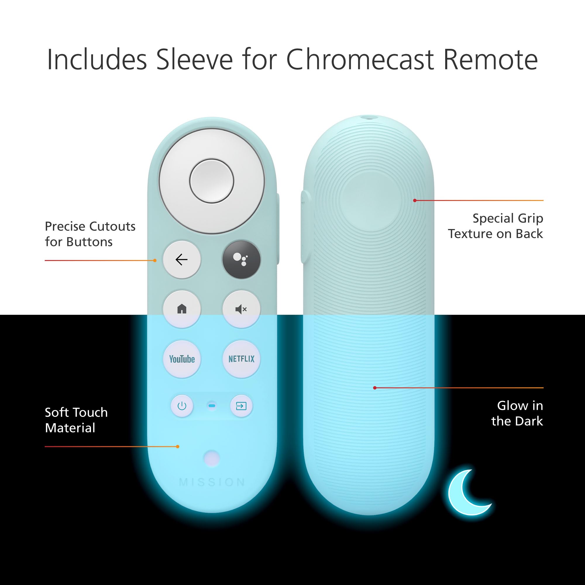 Mission USB Power Cable for Google TV (Power Google TV Directly from Your TV) Chromecast 4K Version