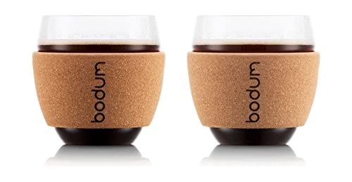 Bodum 11185-109s Glass, 300 ml, Cork, 8 cm, transparent, set of 2