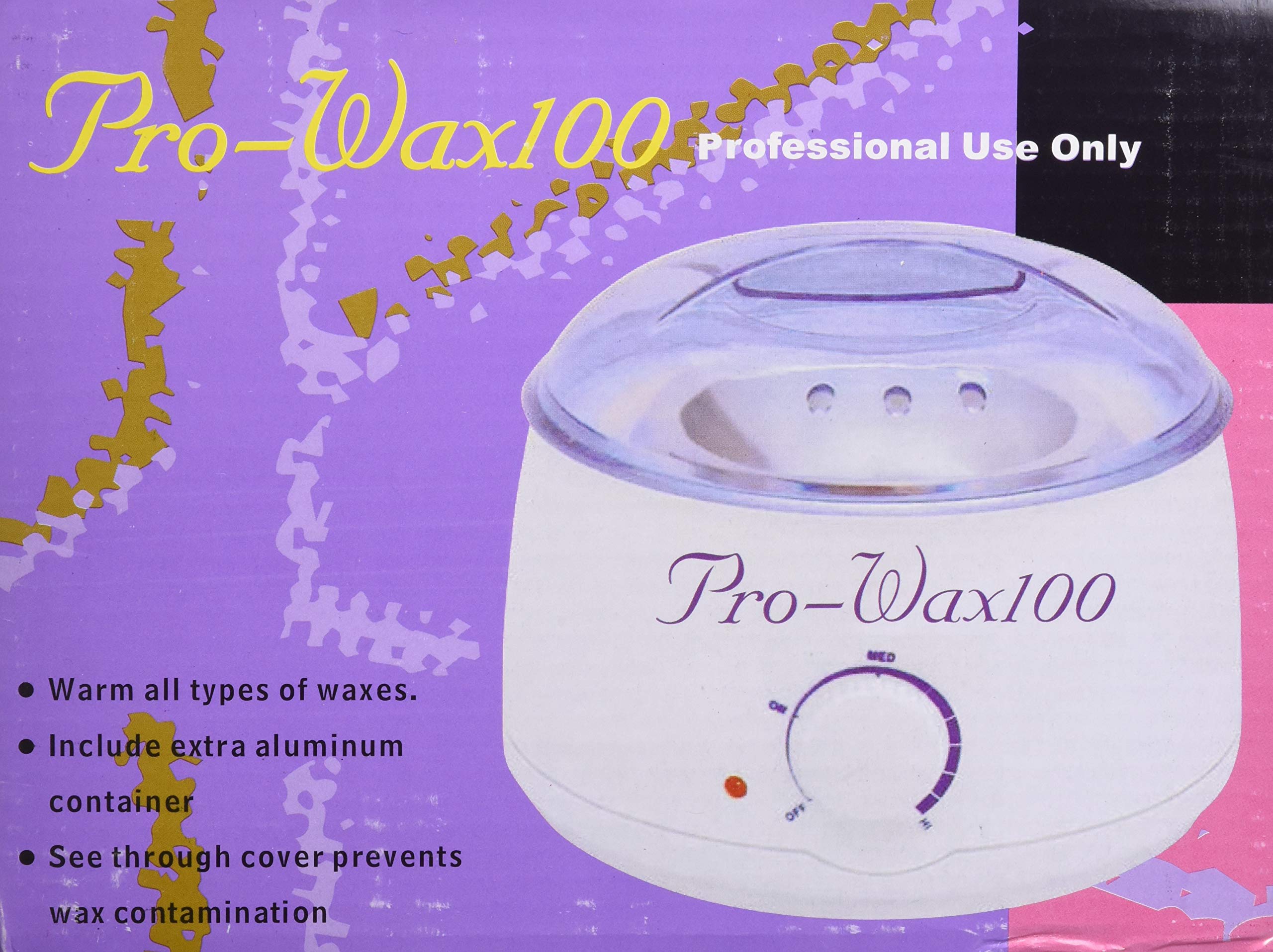 PRO-WAX 100 Hot Wax Heater/Warmer Salon Spa Beauty Equipment for Hard Strip Waxing 400ML, White