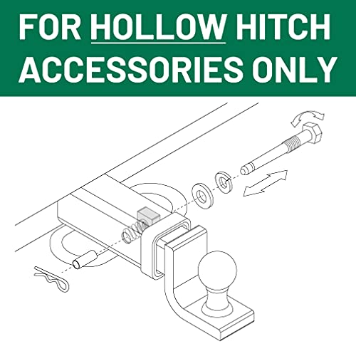 Let's Go Aero SHP359 Silent Hitch Pin for 2 Inch Hitch, Metallic