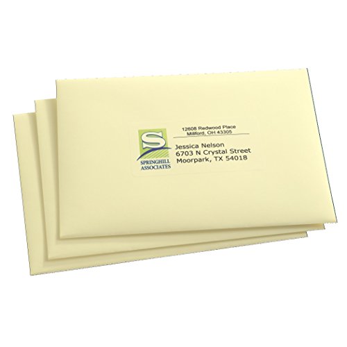 Avery Printable Address Labels with Sure Feed, Matte Clear, 1-1/3" x 4", 350 Mailing Labels (08662)