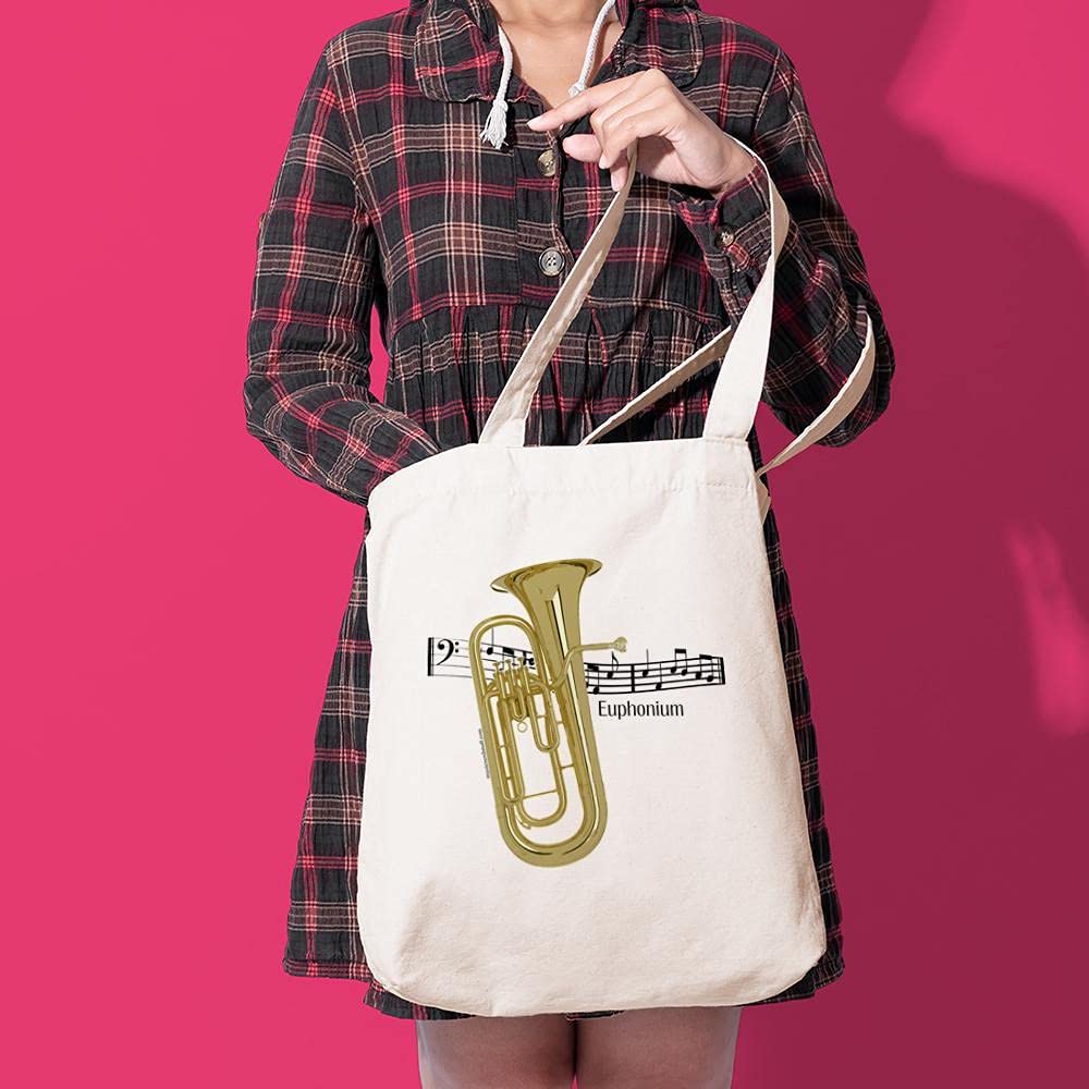 CafePress Euphonium Music Tote Bag Canvas Tote Shopping Bag