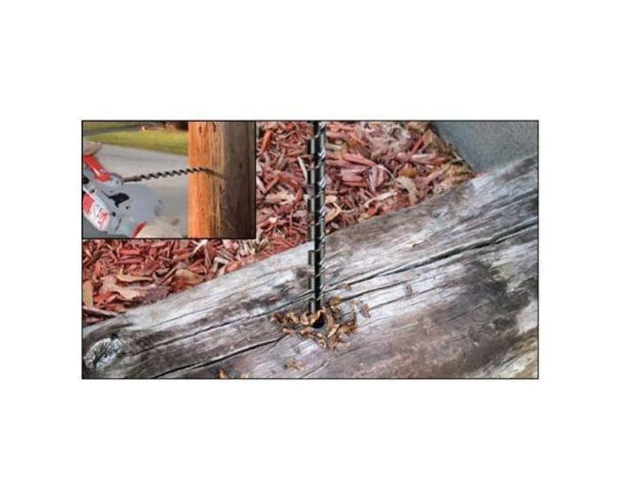 WoodOwl 08807 Deep Cut Wood Boring Auger Bit, 18-Inch Length x 5/8-Inch Diameter