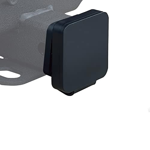 EYOUHZ Trailer Hitch Cover for 2 Inch Universal Receiver Compatible with Pickups Trucks SUVs MPVs Vans Sedans Cars, Tow Tube Plug Rubber Cap 2 Pack(Black
