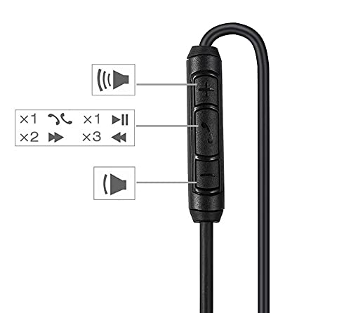 CYPHER.V Replacement Audio Extension Cable Cord Wire,for Bose QuietComfort QC25 QC35 Soundlink SoundTrue On Ear Headphones with in Line Mic Volume Control (Black)