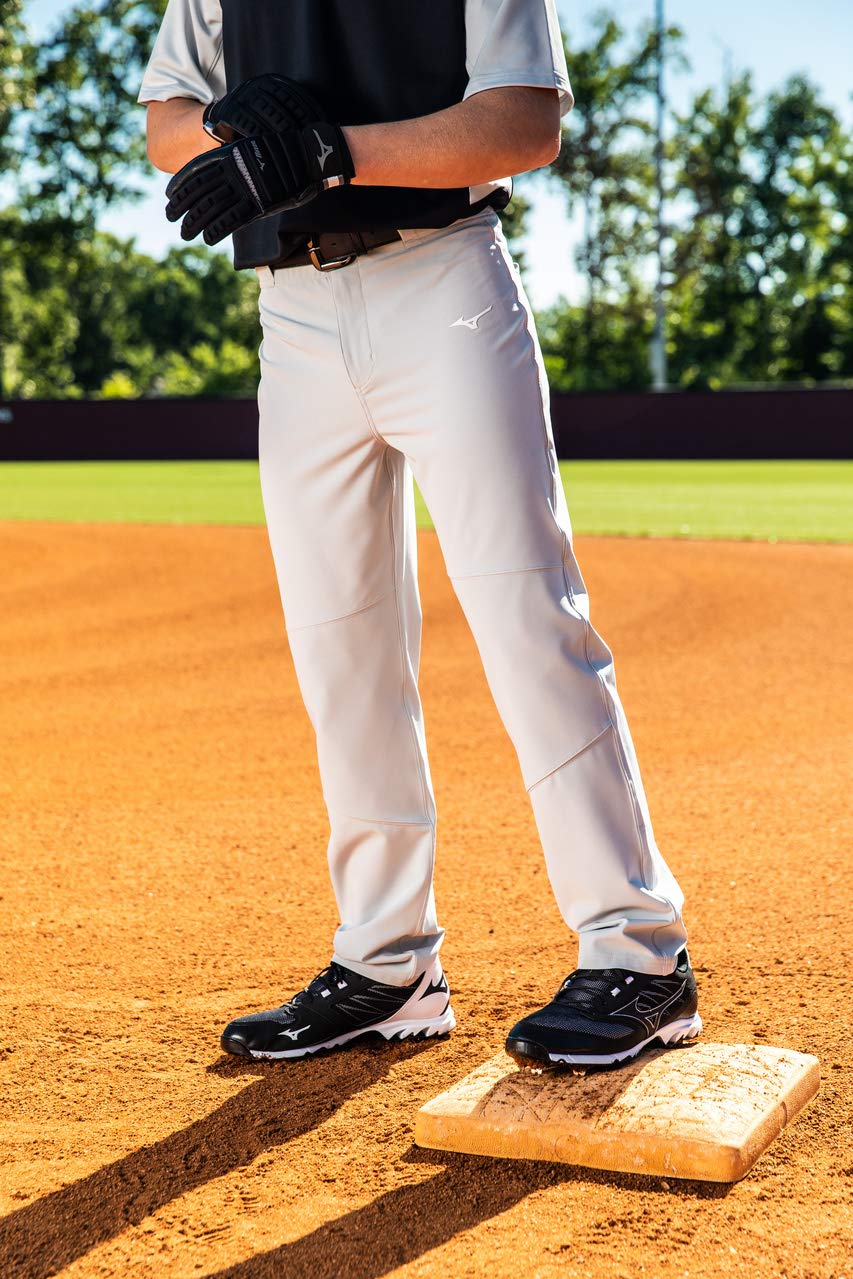 Mizuno Pro Woven Baseball Pant, Grey, Small