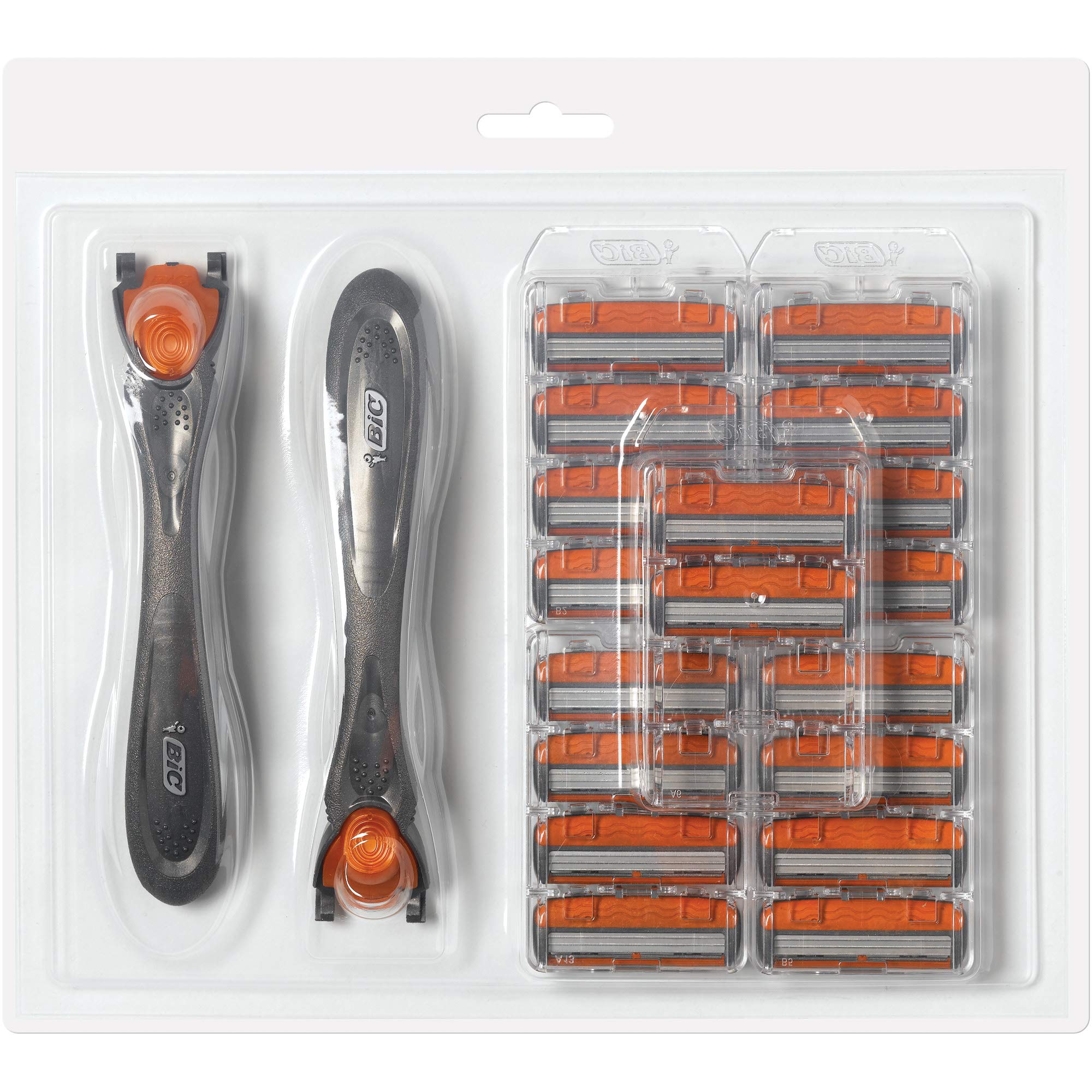 BIC Comfort 3 Hybrid Men's 3-Blade Disposable Razor, 2 Handles And 18 Cartridges
