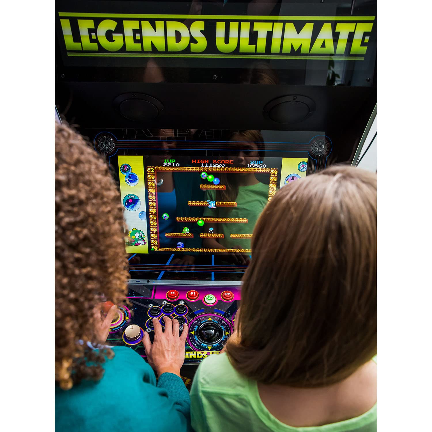 Legends Ultimate Arcade, Full Size Game Machine, Home, Classic Retro Video Games, Over 300 Licensed Arcade and Console Games, Action Fighting Puzzle Sports & More, WiFi, HDMI, Bluetooth