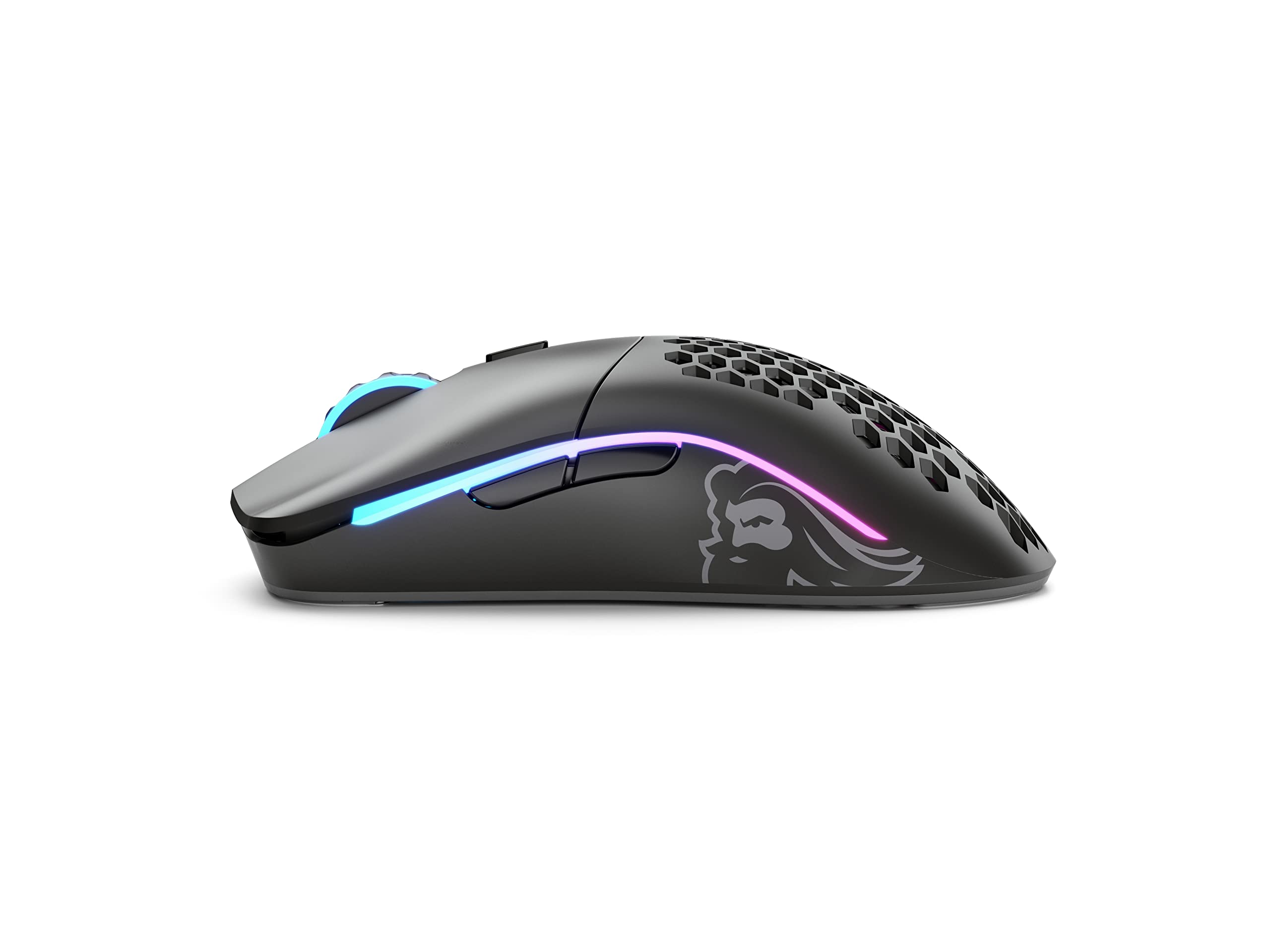 Glorious Model O- (Minus) Wireless Gaming Mouse - 65g Superlight Honeycomb Design, RGB, Ambidextrous, Lag Free 2.4GHz Wireless, Up to 71 Hours Battery - Matte Black