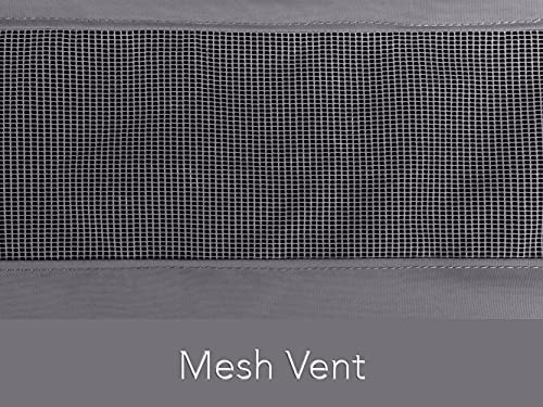 Covermates Round Firepit Cover β Water-Resistant Polyester, Mesh Ventilation, Fire Pit Covers-Charcoal