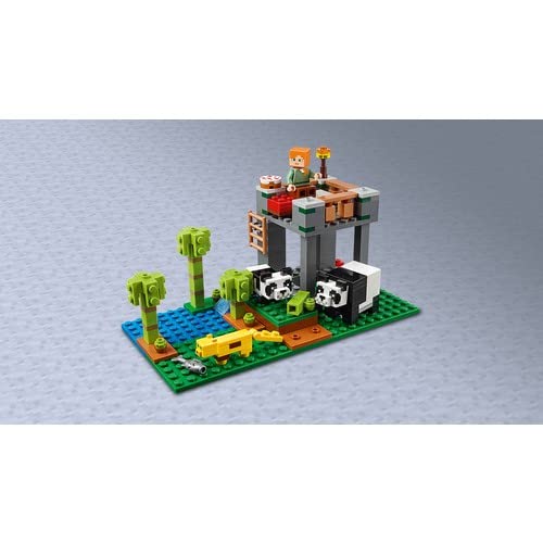 LEGO 21158 Minecraft The Panda Nursery Building Set with Alex & Animal Figures, Toys for Boys and Girls 7 Plus Years Old