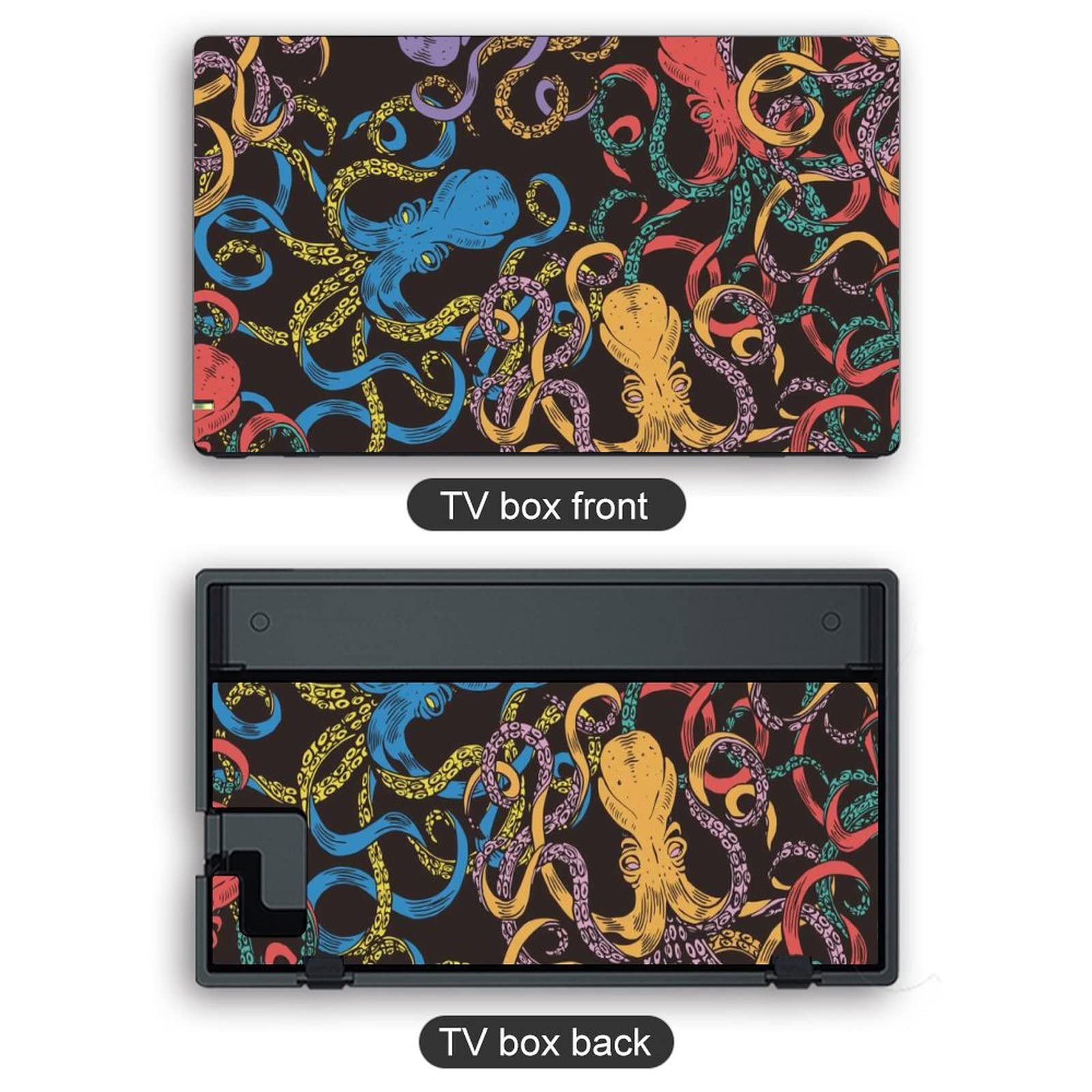 Sea Life Octopus Skin Protective Film Sticker Game Protector Full Wrap Compatible for Nintendo Switch for Switch