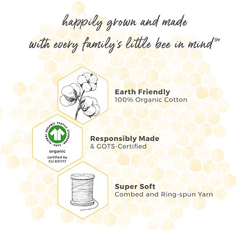 Burt's Bees Baby - Fitted Crib Sheets, Solid Color, 100% Organic Cotton Crib Sheet for Standard Crib & Toddler Mattresses, 2 Pack, Heather Grey/White