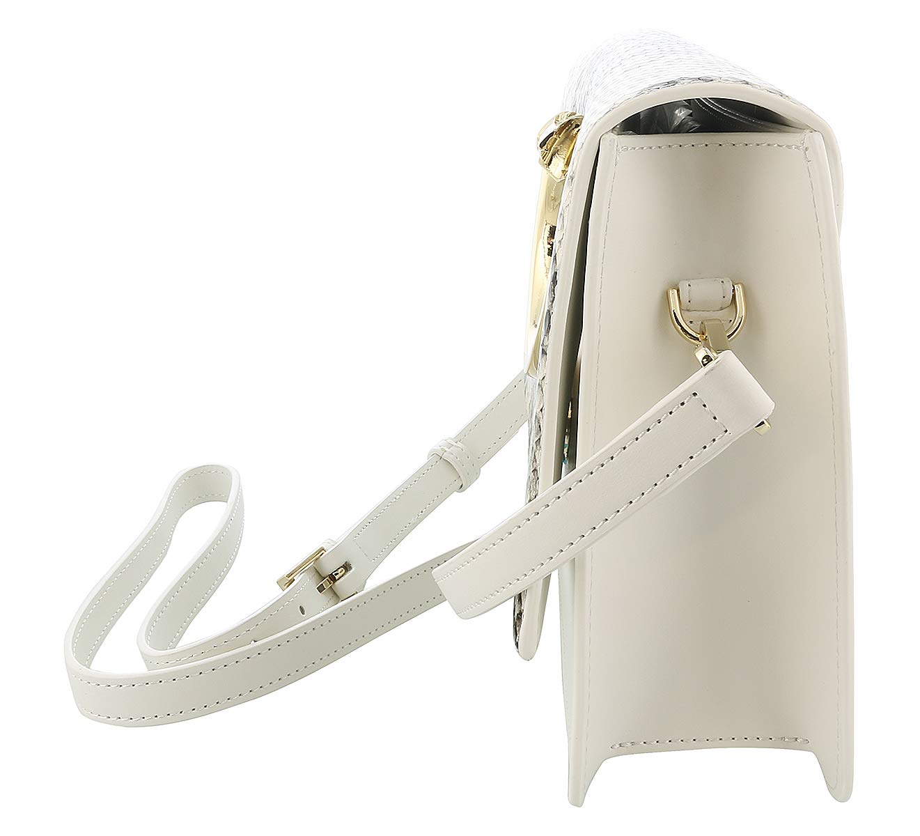 ROBERTO CAVALLI Class White Viper Shoulder Bag for womens