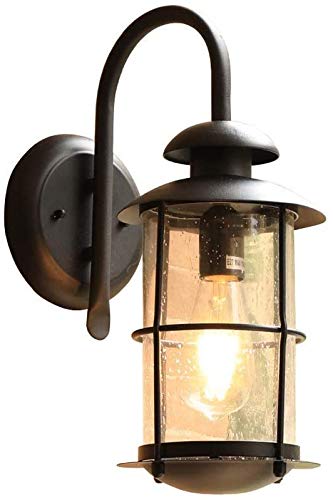 Outdoor wall light American Waterproof Outdoor Courtyard Home Door Garden Balcony Wall Sconce Outdoor Simple Corridor Villa Aisle Aluminum Wall Light E27 Lawn Wall Hanging Lamp Hanging Wall Mount Ligh
