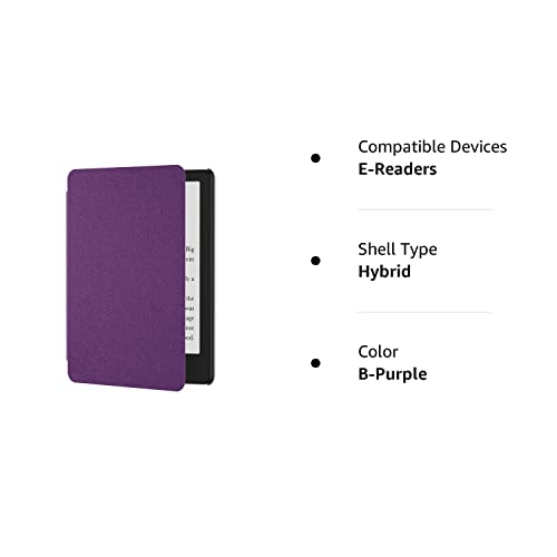 Ayotu Case for 6.8" Kindle Paperwhite 11th Generation 2021 and Kindle Paperwhite Signature Edition, PU Leather Cover with Auto Sleep/Wake, Only Fit Kindle Paperwhite 2021, Purple