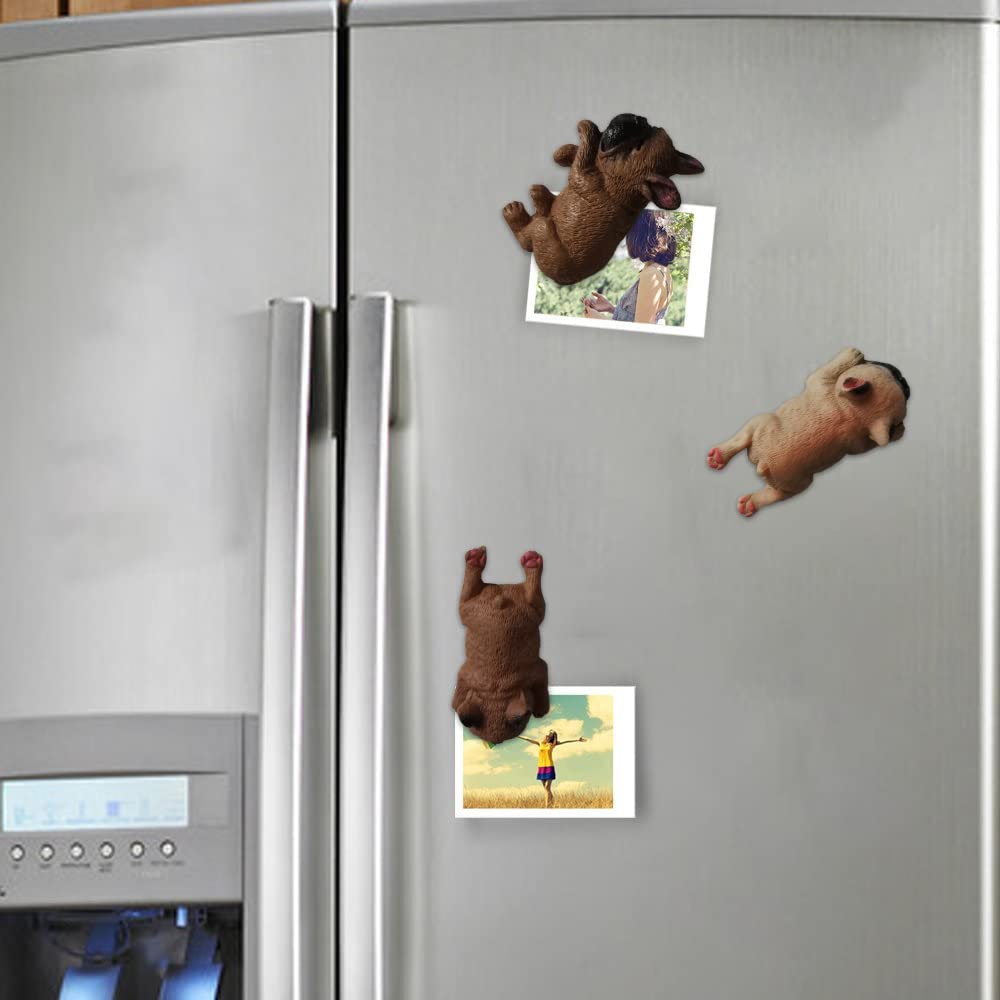 CHOP MALL Dog Fridge Magnets French Bulldog Refrigerator Magnets Gift for Birthday Valentine's Day Monther's Day