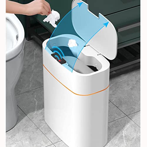 CZDYUF Smart Sensor Rechargeable Automatic Trash Can Kitchen Living Room Bathroom Home Induction Garbage Bin