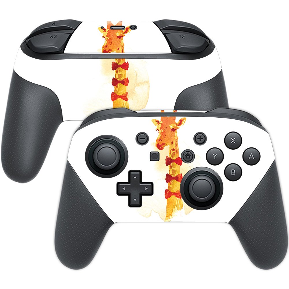 MightySkins Skin Compatible with Nintendo Switch Pro Controller - Elegant Giraffe | Protective, Durable, and Unique Vinyl Decal wrap Cover | Easy to Apply, Remove, and Change Styles | Made in The USA
