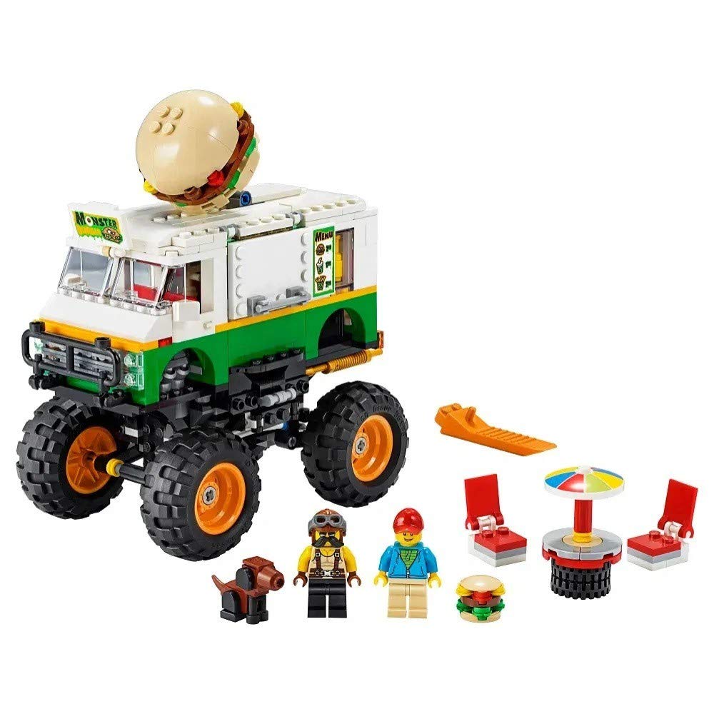 LEGO Creator 3in1 Monster Burger Truck 31104 Building Kit, Cool Buildable Toy for Kids (499 Pieces)