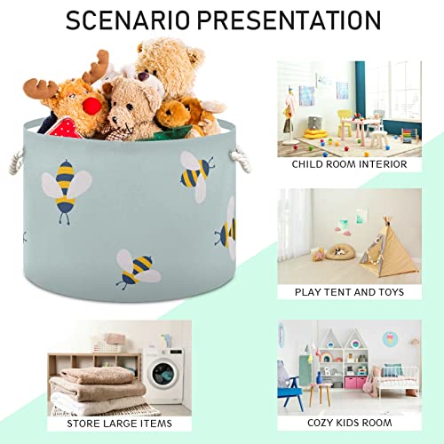 xigua Cotton Rope Basket Bee Baby Laundry Basket Blanket Kids Toy Storage Basket Glove Box