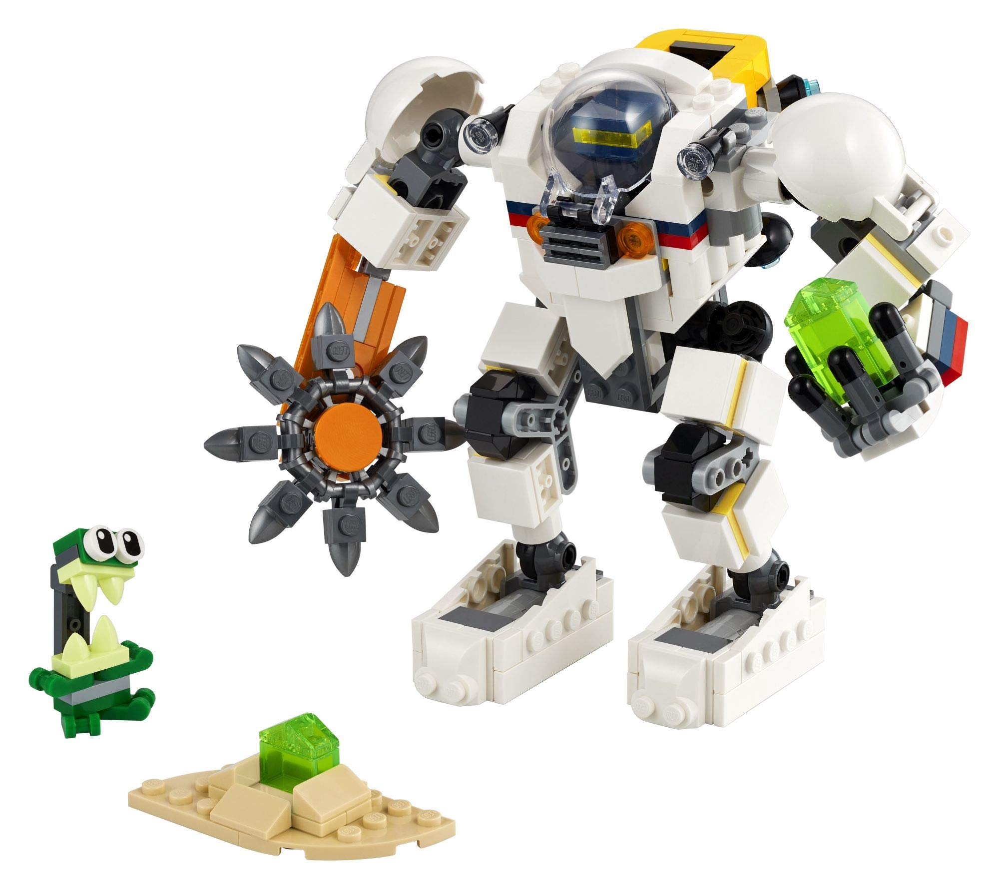 LEGO Creator 3in1 Space Mining Mech 31115 Building Kit Featuring a Mech Toy, Robot Toy and Alien Figure; Makes The Best Toy for Kids Who Love Creative Fun, New 2021 (327 Pieces)