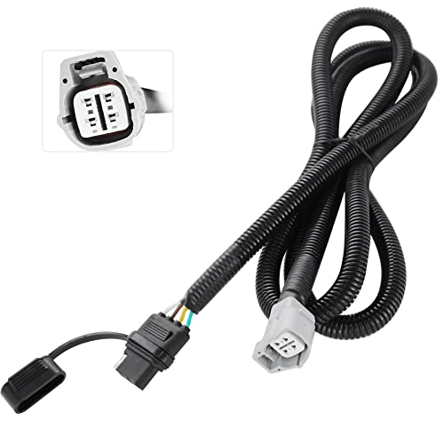 MECMO 56083 4-Way Flat Trailer Wiring Harness for 2010-2022 Lexus RX350 / 2018-2022 Lexus RX 350L / 2010-2018 Lexus RX 450h & 2018 RX 450hl, Vehicle-Side 4-Pole Trailer Light Connector Tow Hitch Wire