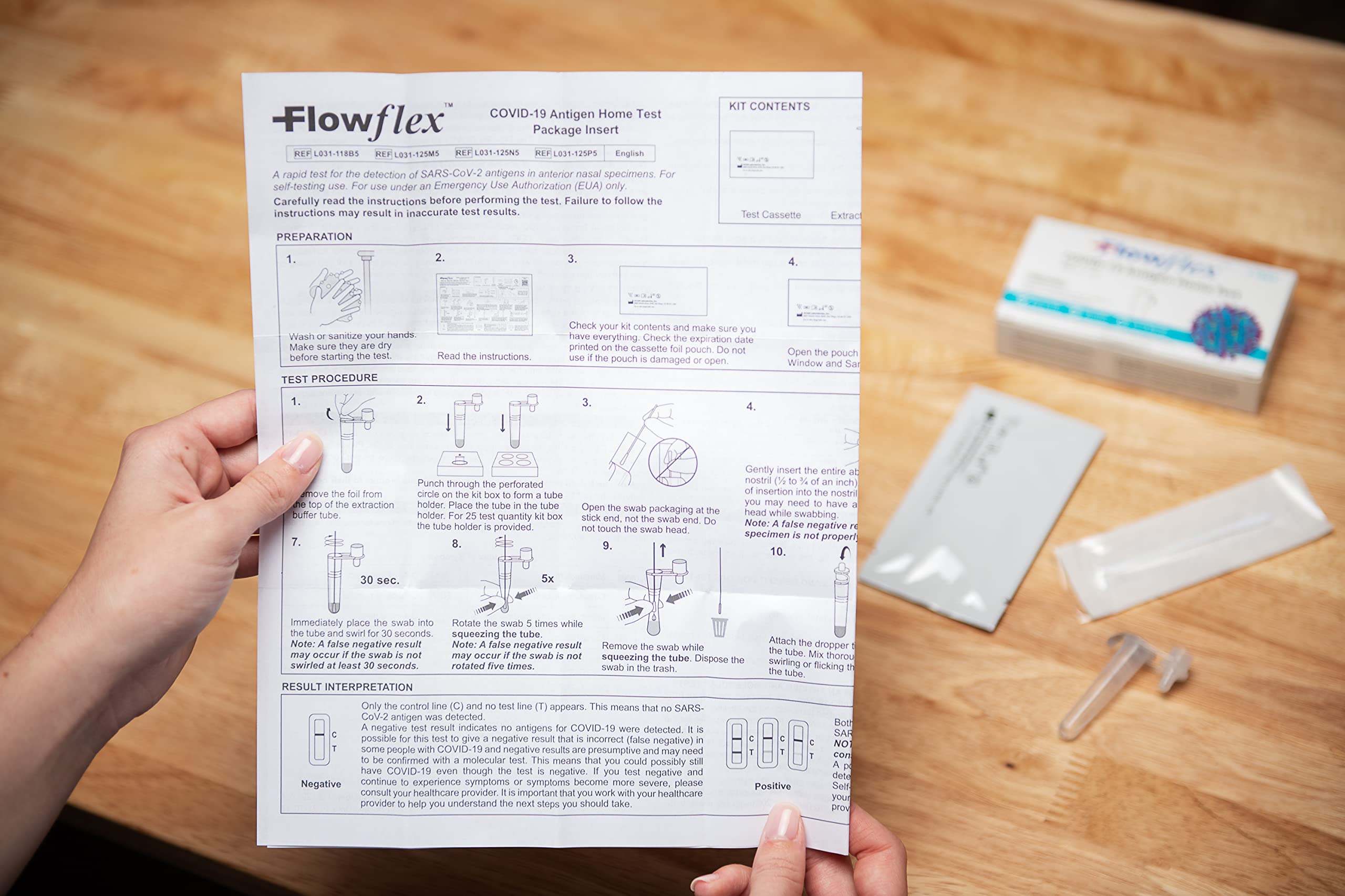 Flowflex COVID-19 Antigen Home Test kit, 1 Pack, 2 Tests Total. FDA EUA Authorized OTC at-Home Self-Test, Non-invasive Nasal Swab, Easy to Use and No Discomfort, Results in 15 Minutes