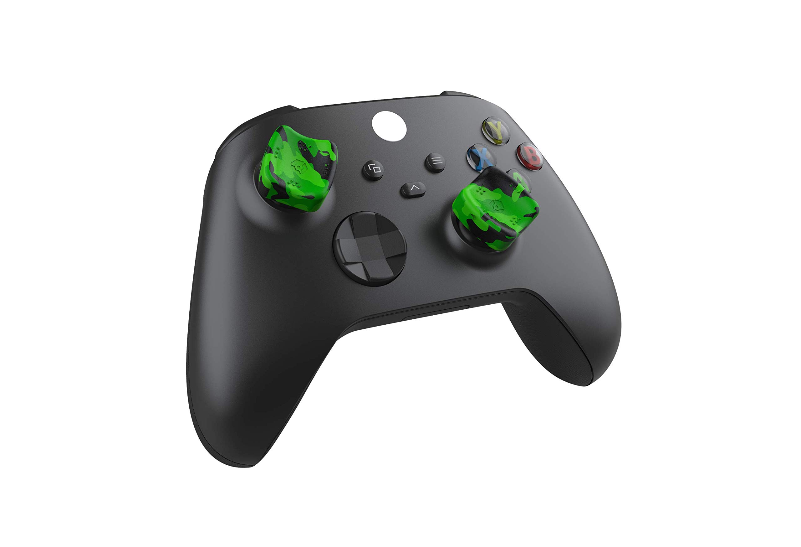 Gioteck STGX Thumb Grips Xbox Series X/S – Caps/Caps/Protective Silicone for Xbox X/S Joysticks Grips – Anti Slip – Aim – Xbox Series X/S Controller Protector – Camo Green