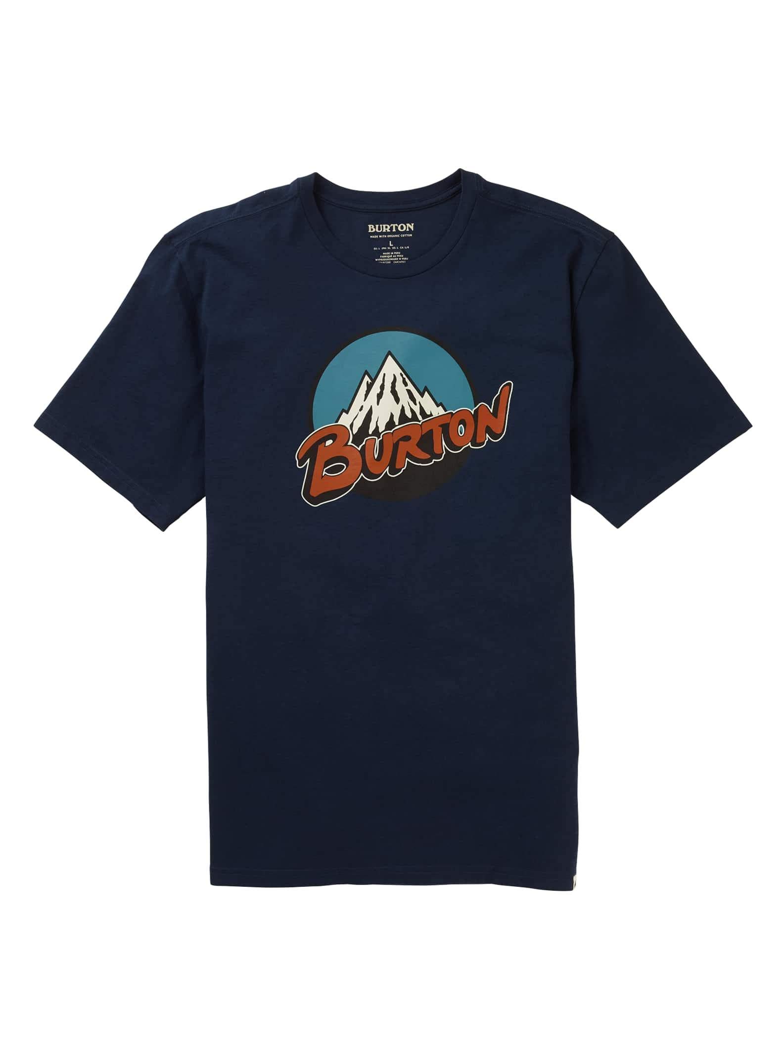 Burton Mens Retro MTN Short Sleeve Tee, Dress Blue, XX-Small