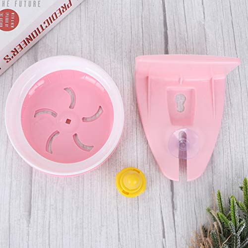 Exercise Jogging Toys Pets Wheel Hamsters Gerbil Dwarf, Animals Toys Exercise Holder with Sports for Hamster Running Pink Small Mice