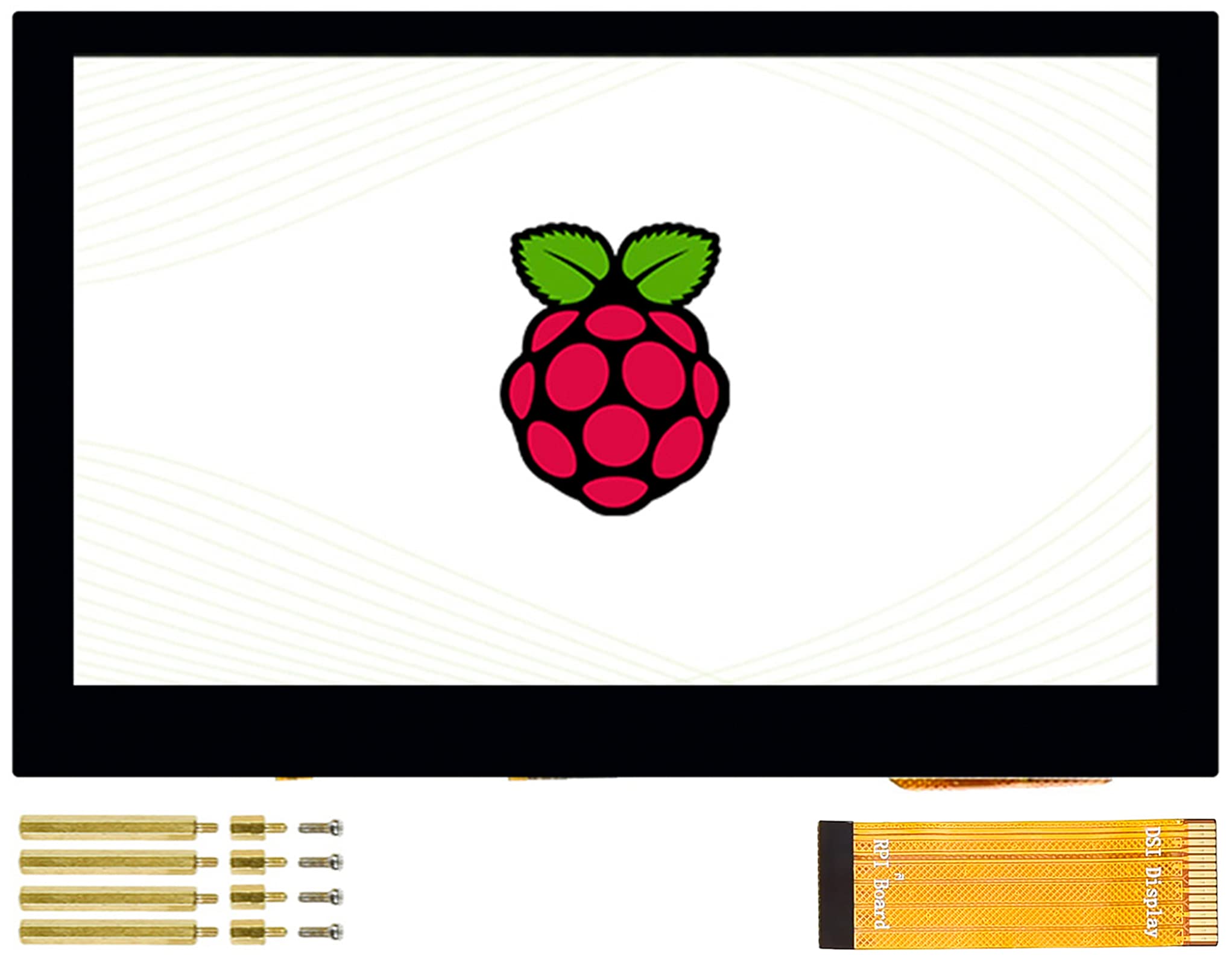 Bicool 4.3inch DSI Capacitive LCD for Raspberry Pi 4B/3B+/3A+/3B/2B/B+/A+/Compute Module 3+/3,Toughened Glass DSI Interface I2C Touch Display 800x 480,Support Raspbian/Ubuntu/Kali /WIN10 IoT/Retropie
