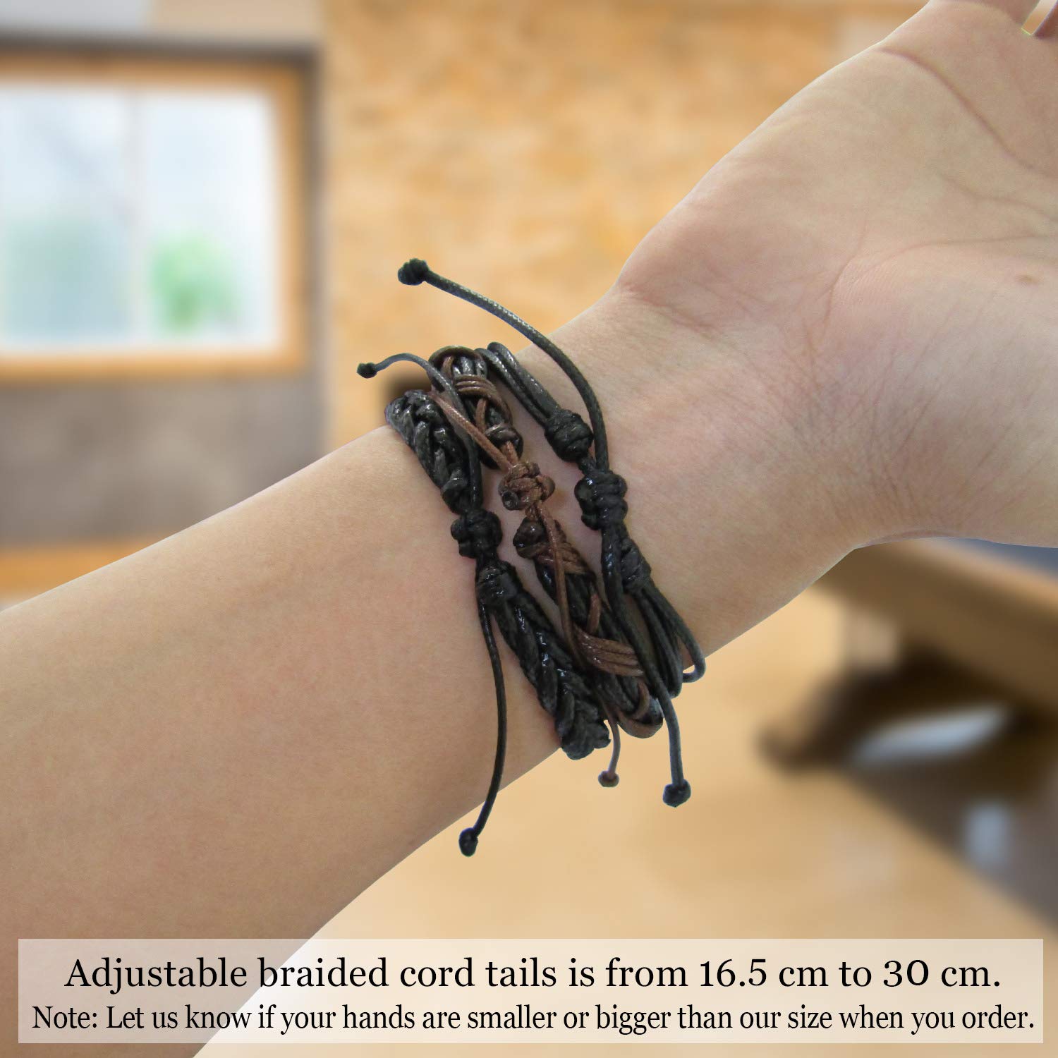 Miiras Handmade Bracelet for Men - Best Gaming Manager Ever - Black 10 - Made of Braided Rope and Stainless Steel - Gift for Gaming Manager
