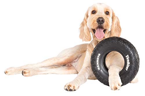 Mammoth TireBiter Originals - Natural Rubber Dog Toys - Dog Toys for Extra Long Interactive Play - Strong Chewer Toys for Dogs - Medium, 8β