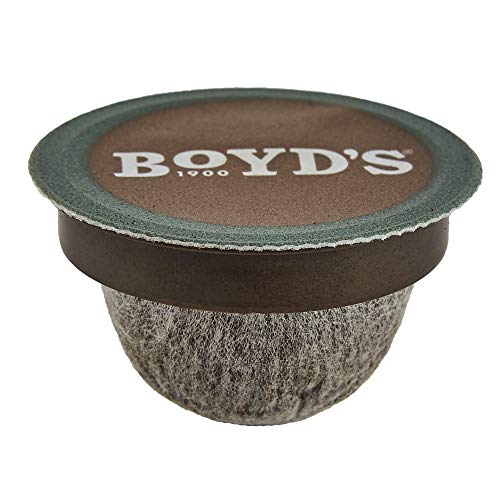 Boyd's Coffee French No. 6 Coffee –Ground Dark Roast– Blended from 100% Arabica – Rich & Full-Flavored – Single Cup - Pack of 12.